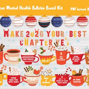 2026 New Year January Mental Health Bulletin Board Kit/classroom Wall ...