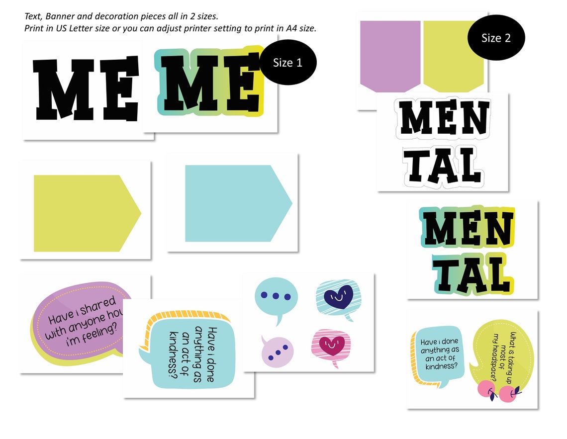 Mental Health Bulletin Board Kits/sel/social Emotional Learning/school ...