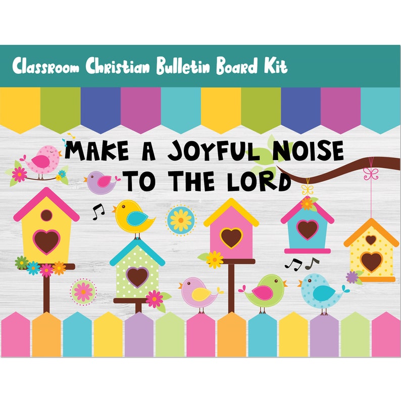Spring Church Bulletin Board Kit/sunday School Christian Classroom ...