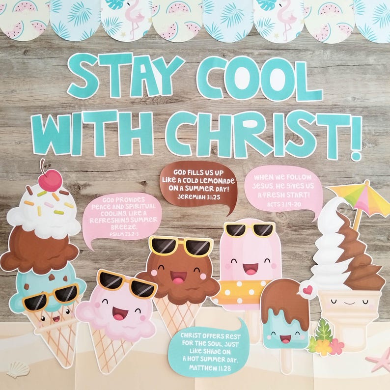 Summer VBS Church Bulletin Board Kit/june/christian/sunday School ...