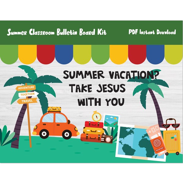 Summer Christian Bulletin Board - Etsy