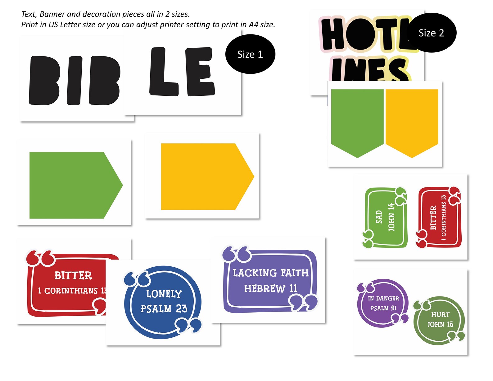 Christian Bulletin Board Kit/bible Verse/sunday School Classroom Decor ...