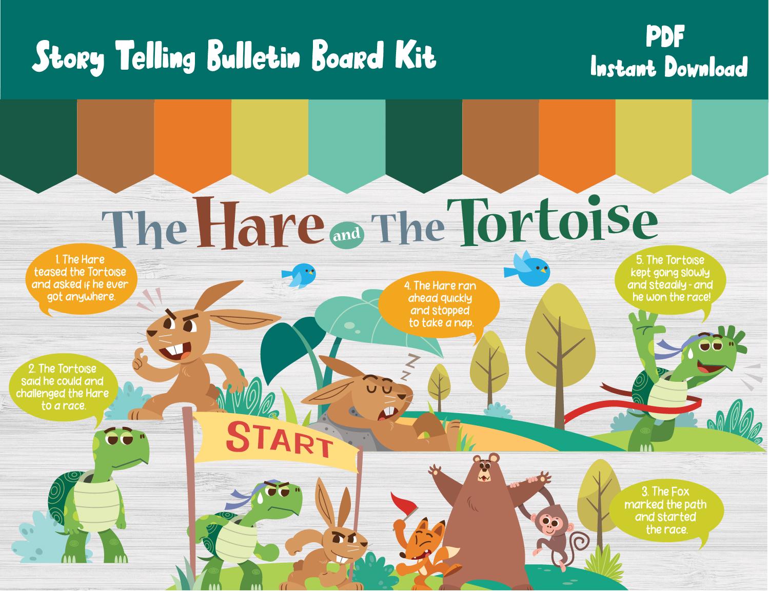 Fairy Tale Bulletin Board Kit/storybook/storytelling/reading Corner ...