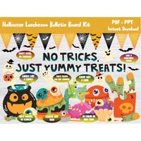 Printable Bulletin Board Letters A-Z, Numbers, and Boarder Halloween ...