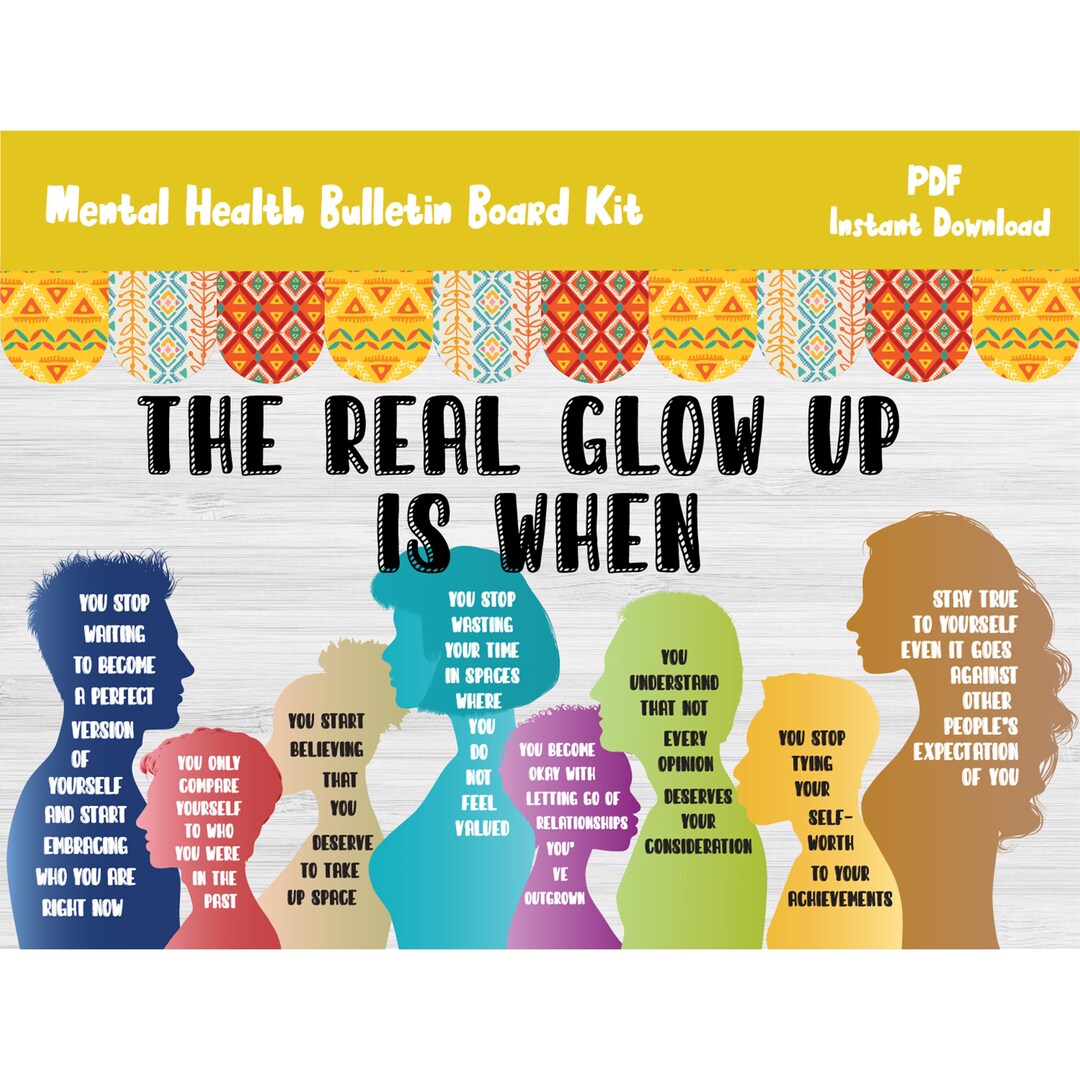 Mental Health Bulletin Board Kit/school Counselor/counseling/social ...