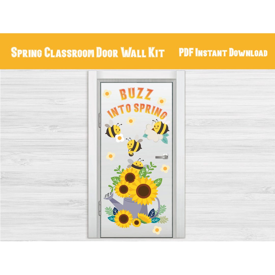 Spring Classroom Door Decor/kindergarten Wall Decoration/preschool ...