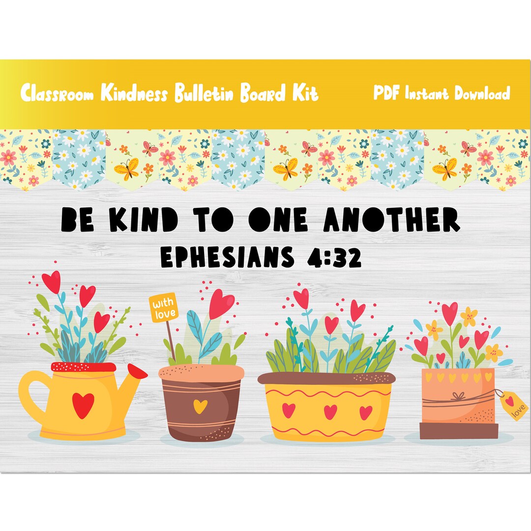 Kindness Christian Bulletin Board Kit/church Wall Decor/sunday School ...