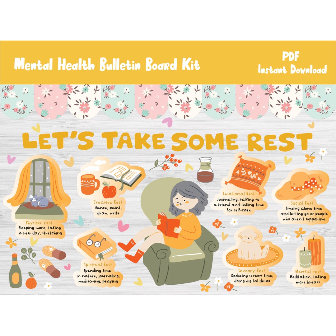 Mental Health Bulletin Board Kit/school Counselor/counseling/classroom ...
