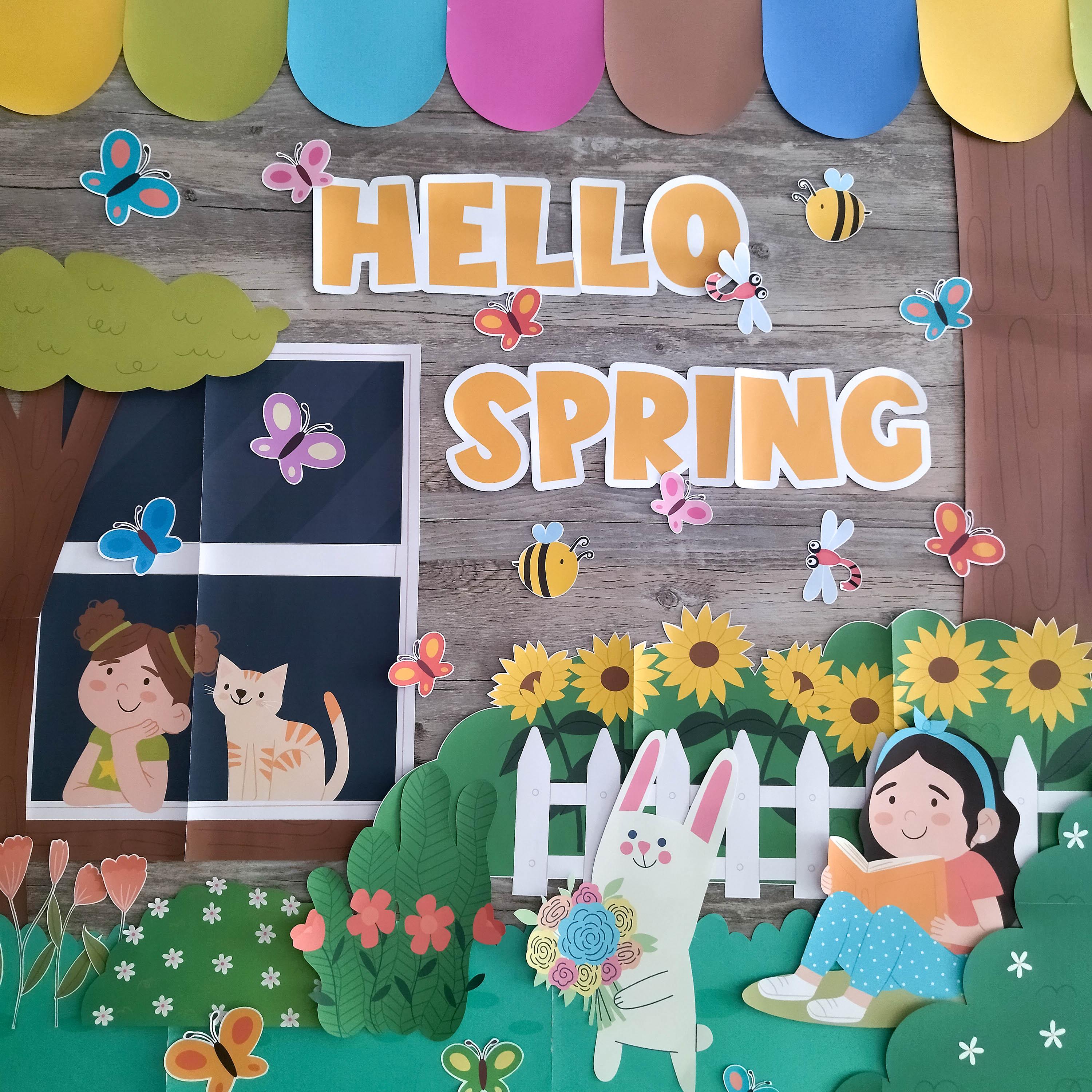 Spring Bulletin Board Kit/march Classroom Decor/kindergarten/preschool ...