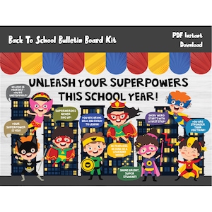Kindergarten Welcome Back to School Bulletin Board Kit/start of New ...