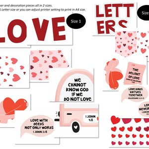 Valentine's Day Church Bulletin Board Kit/christian Sunday School ...