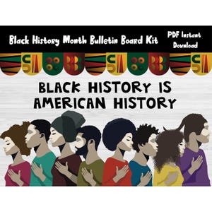 Black History Month Bulletin Board Kit/february Classroom Wall Decor ...