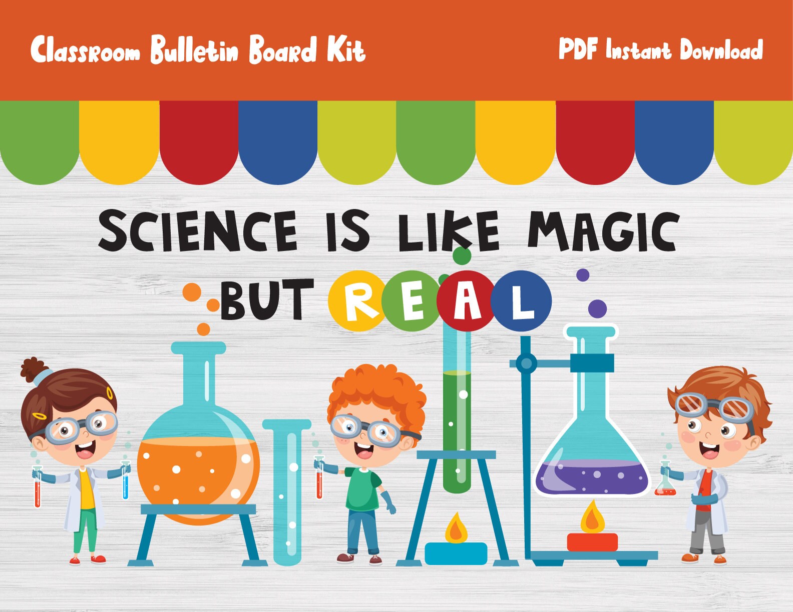 Science Bulletin Board Kit/classroom Decor/wall Display/print/printable ...