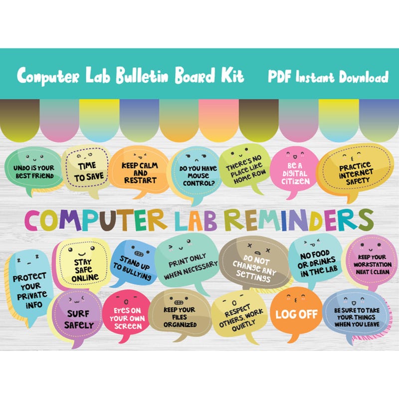 Computer Lab Decor - Etsy