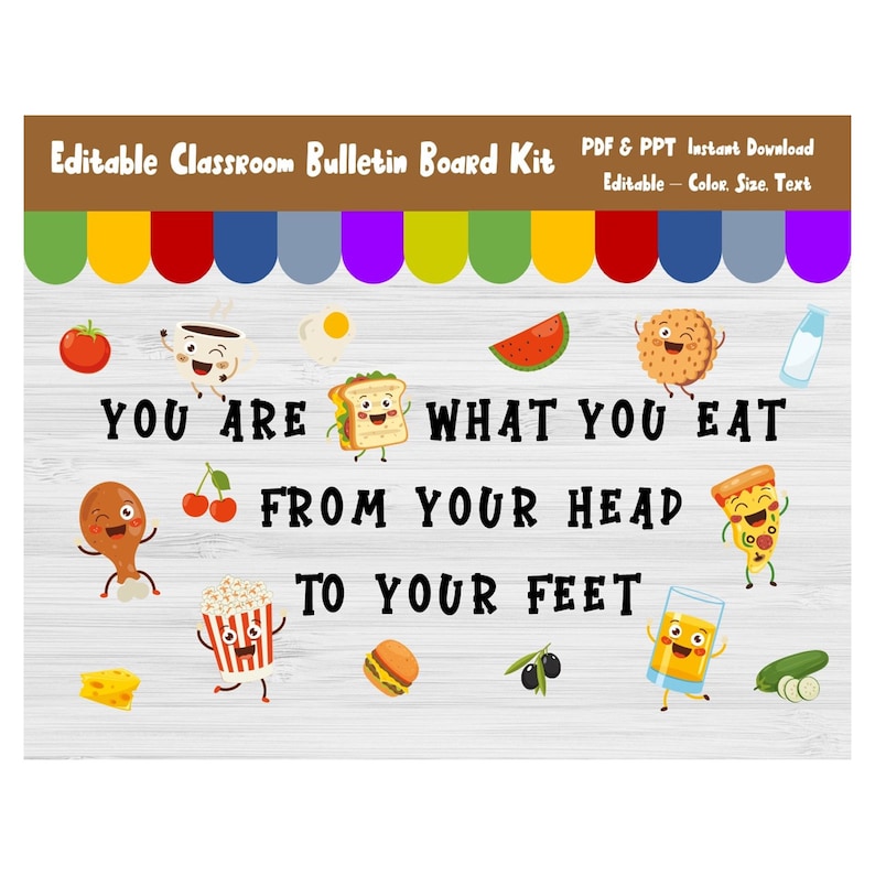 Cafeteria Bulletin Board Kit/preschool Lunch Room/kindergarten - Etsy