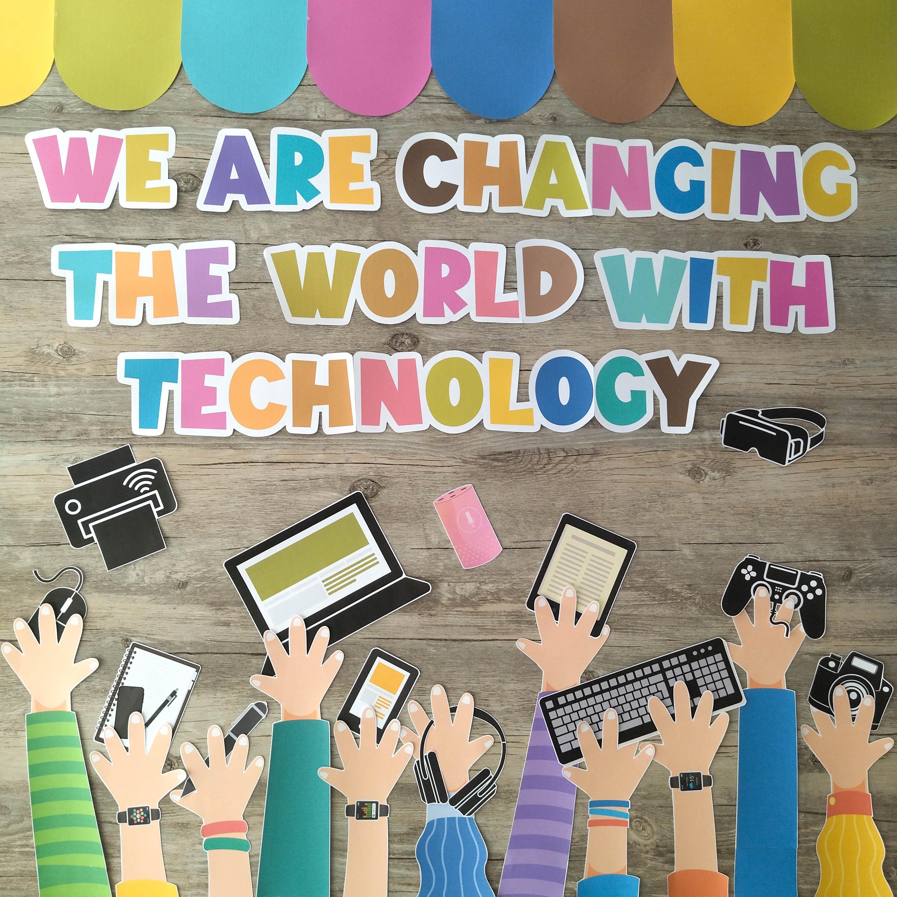 Tech Technology Bulletin Board Kit/computer Science/lab/classroom/wall ...