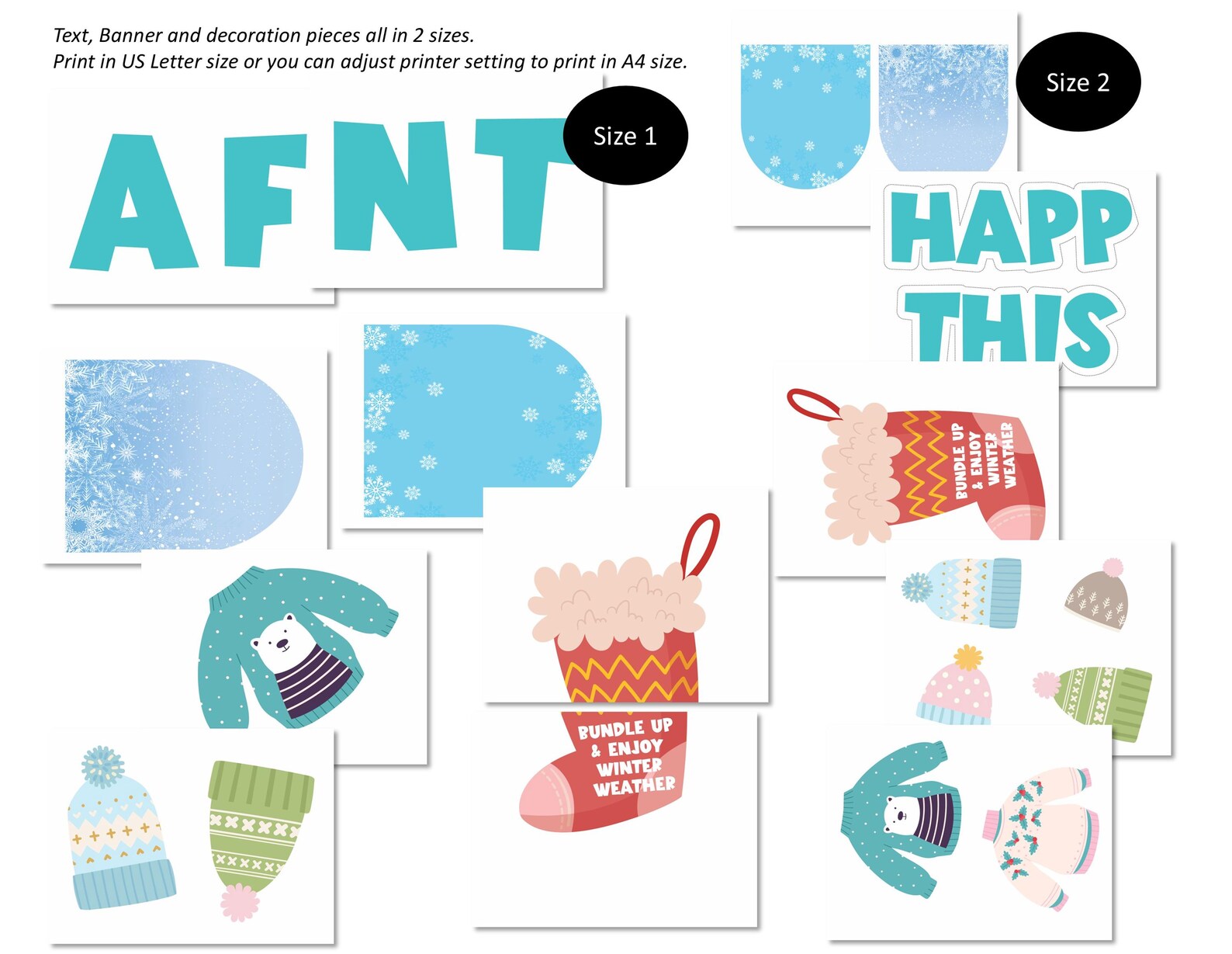 Winter Health Office Bulletin Board Kit/school Nurse/classroom Decor ...