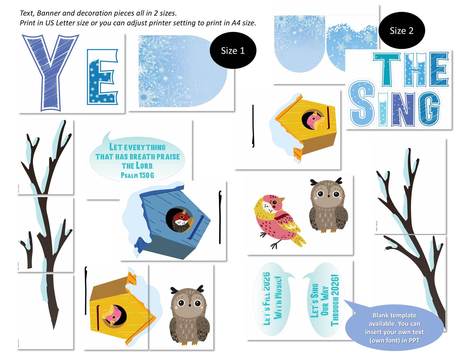 Christian January New Year Bulletin Board Kit/2026 Church Sunday School ...