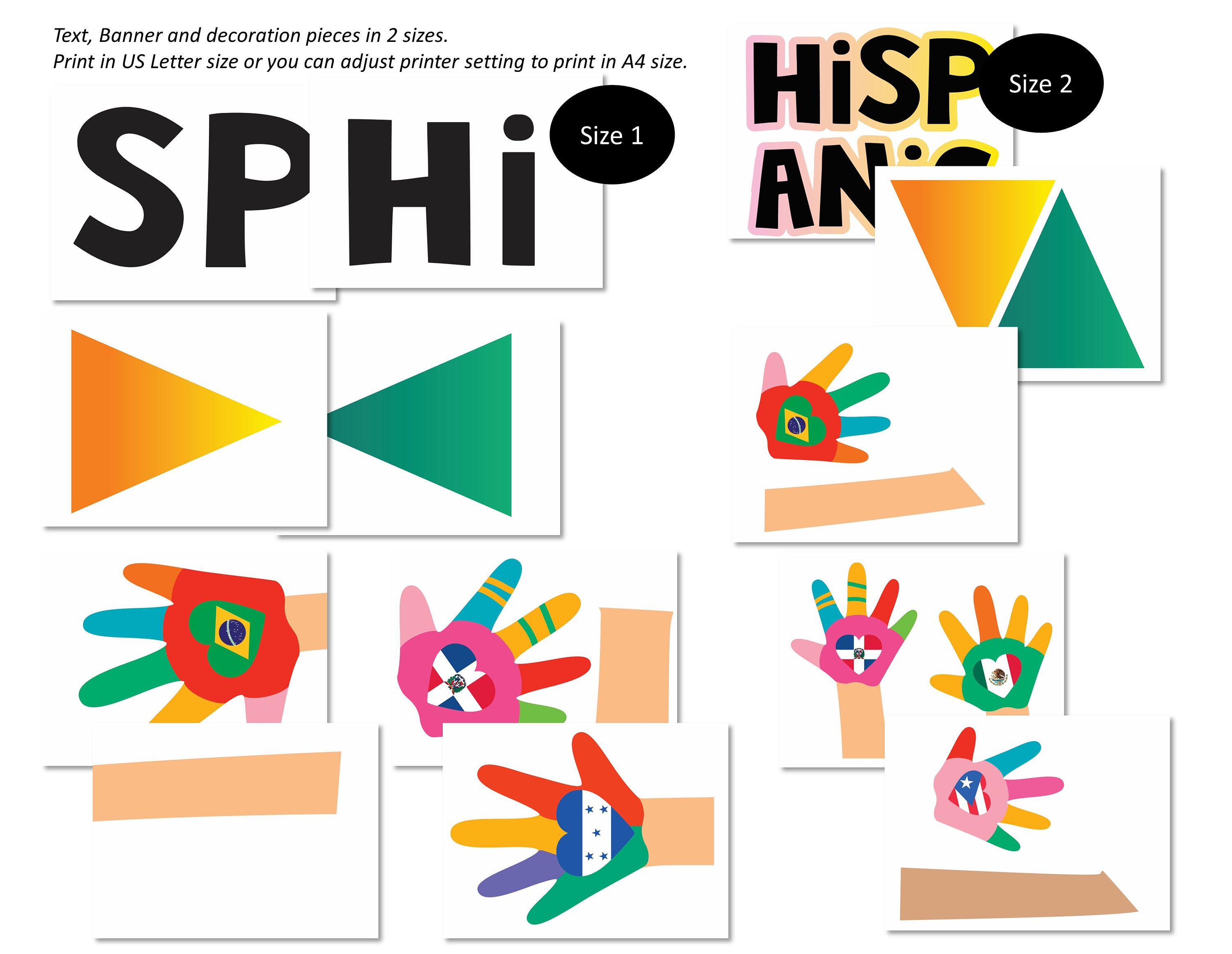 Hispanic Heritage Month Bulletin Board Kit/classroom Wall Door Decor ...