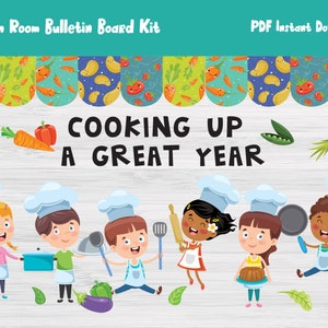 Lunch Room/lunchroom Bulletin Board Kit/school Cafeteria Wall Decor ...