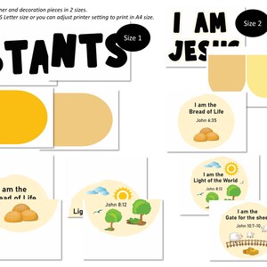 Jesus I Am Statement/christian Bulletin Board Kit/bible Verse/classroom ...