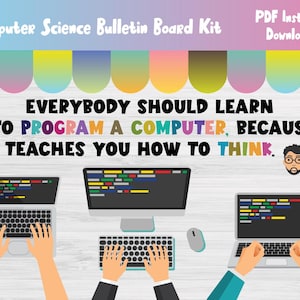 Coding Bulletin Board Kit/computer Science/lab/classroom/technology ...