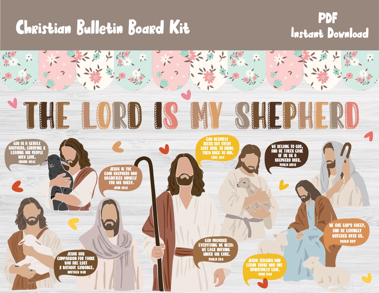 Christian Bulletin Board Kit/church Decoration/sunday School Classroom ...