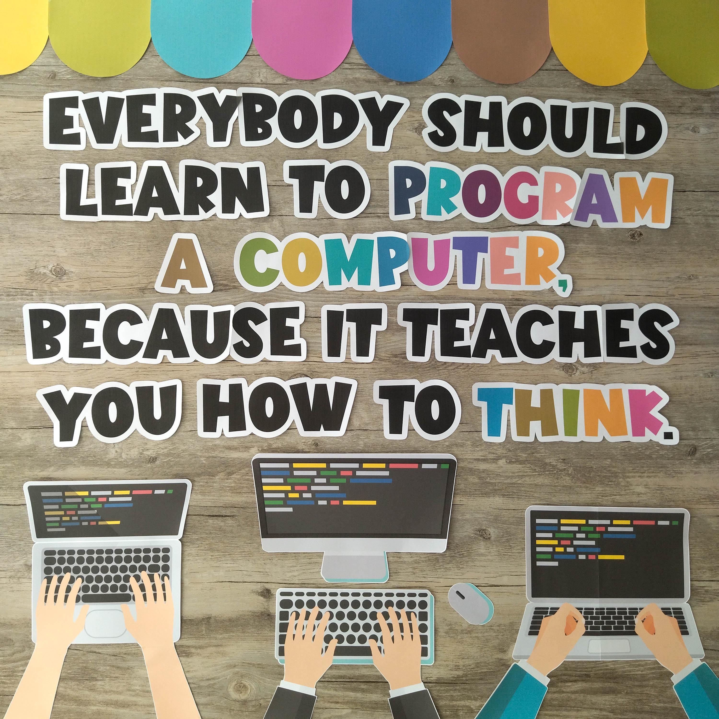 Coding Bulletin Board Kit/computer Science/lab/classroom/technology ...