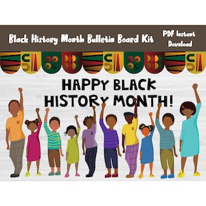 Black History Month Bulletin Board Kit/february Classroom Wall Decor ...