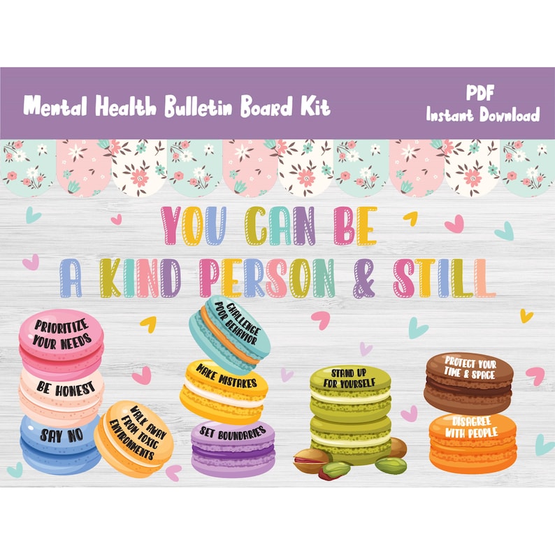 Mental Health Bulletin Board Kit/school Counselor/counseling/social ...