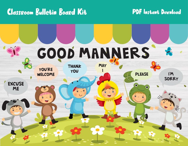 Character Traits Bulletin Board Kit/preschool Classroom Decor ...