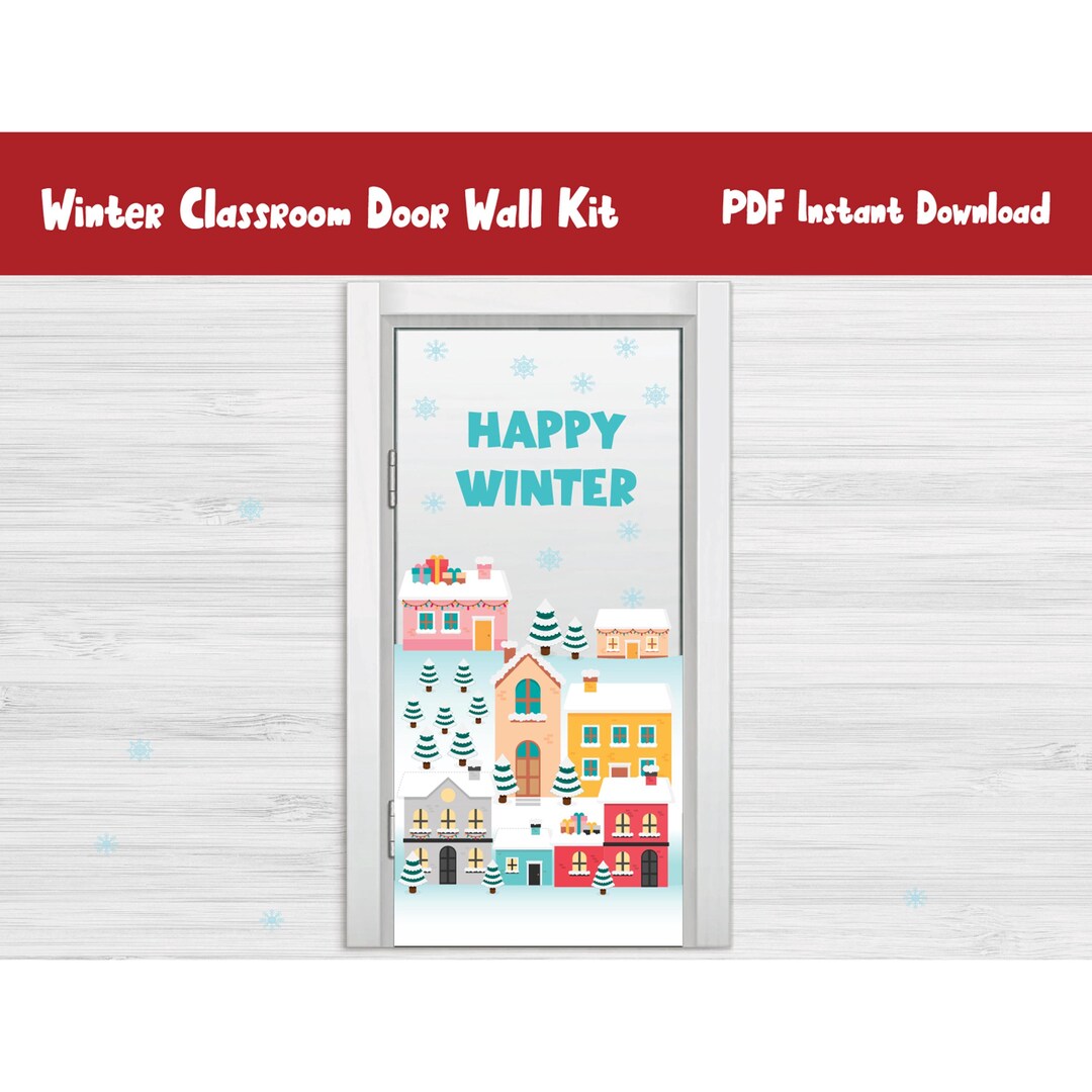 Winter Classroom Door Decor/kindergarten Wall Decoration/preschool ...