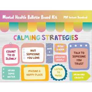 Mental Health Bulletin Board Kit/school Counseling Office Wall Decor ...