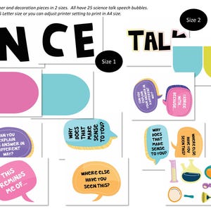 Science Talk Bulletin Board Kit/classroom Decor/elementary/primary ...