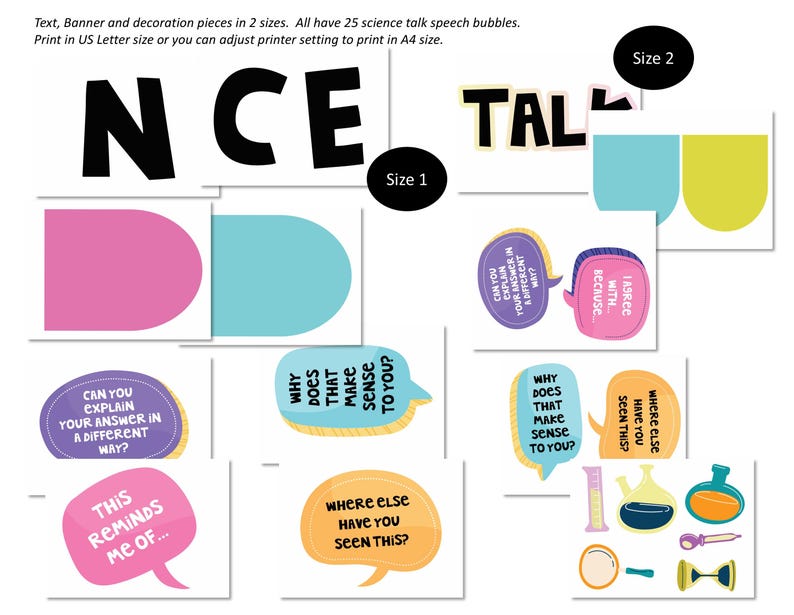 Science Talk Bulletin Board Kit/classroom Decor/elementary/primary ...