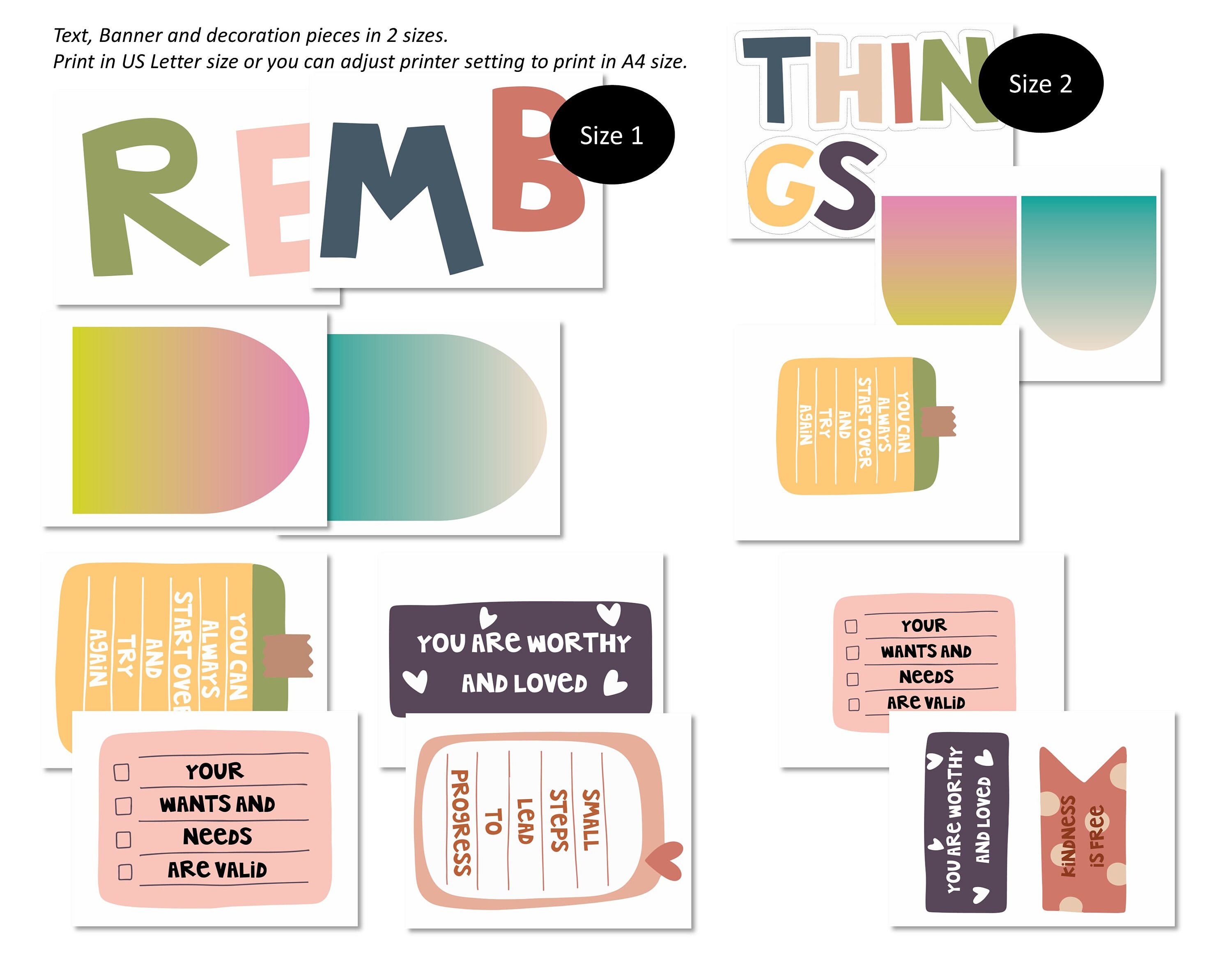 Mental Health Bulletin Board Kit/school Counseling Wall Decor/counselor ...