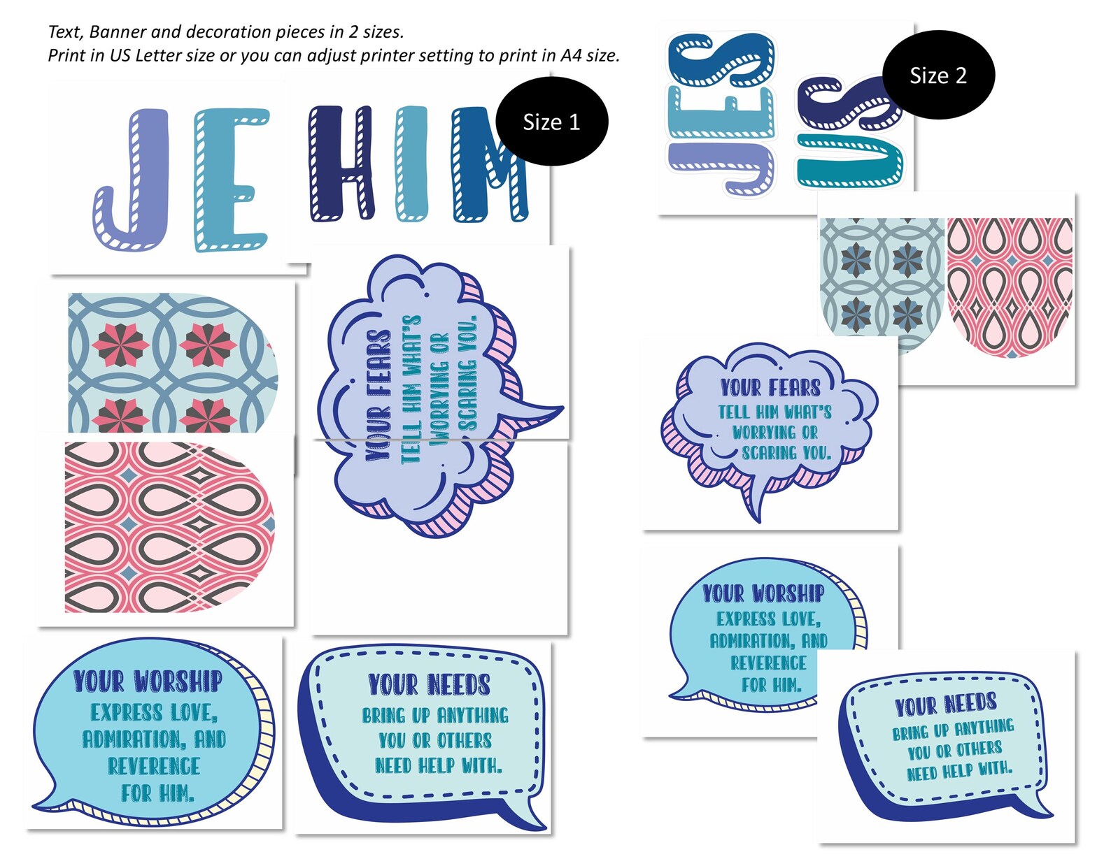 Christian Bulletin Board Kit/church Decoration/sunday School Classroom ...