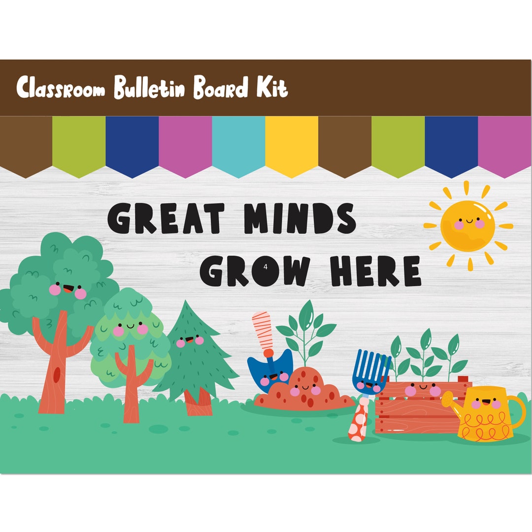 Kindergarten Bulletin Board Kits/classroom Printable Decor/library ...