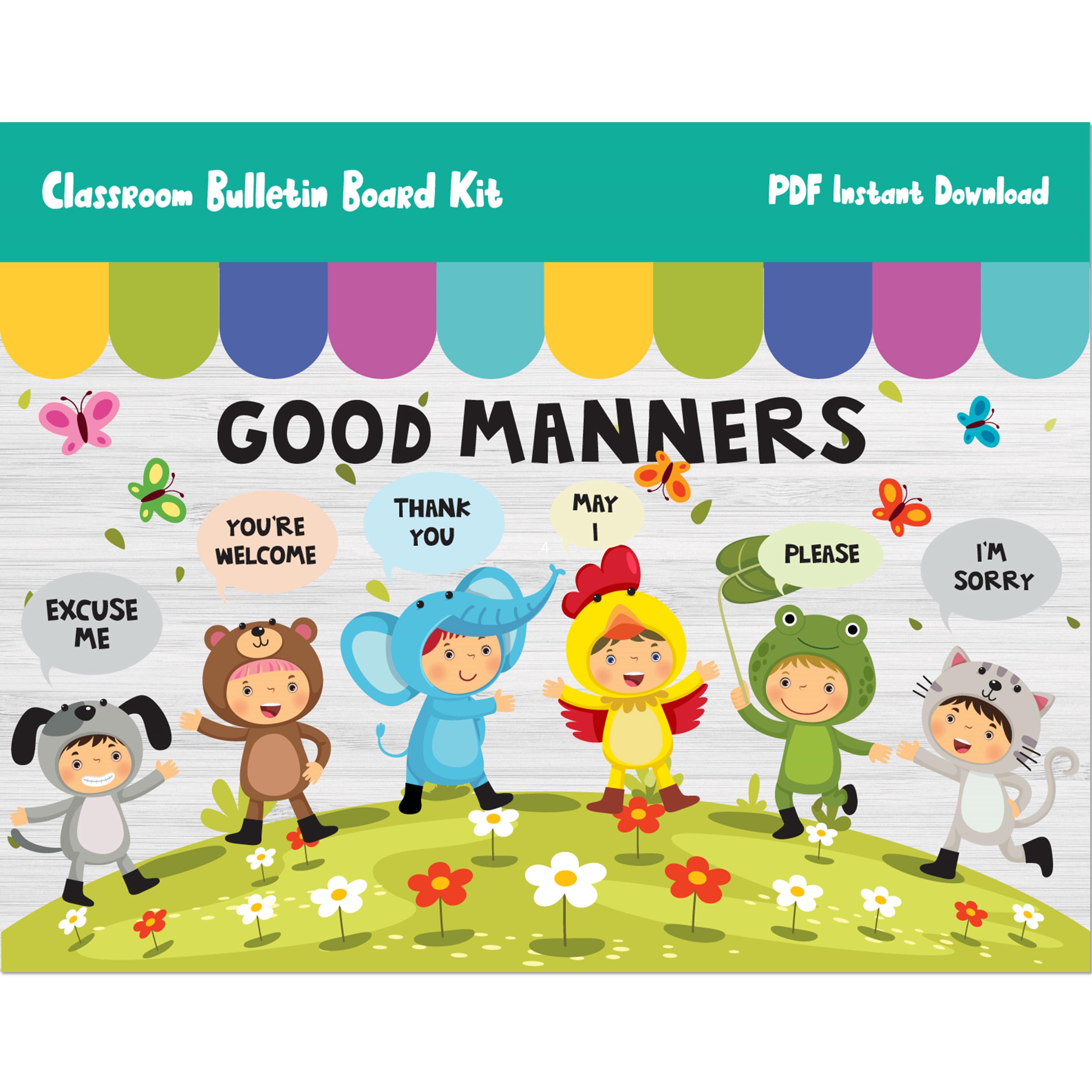 Character Traits Bulletin Board Kit/preschool Classroom Decor ...