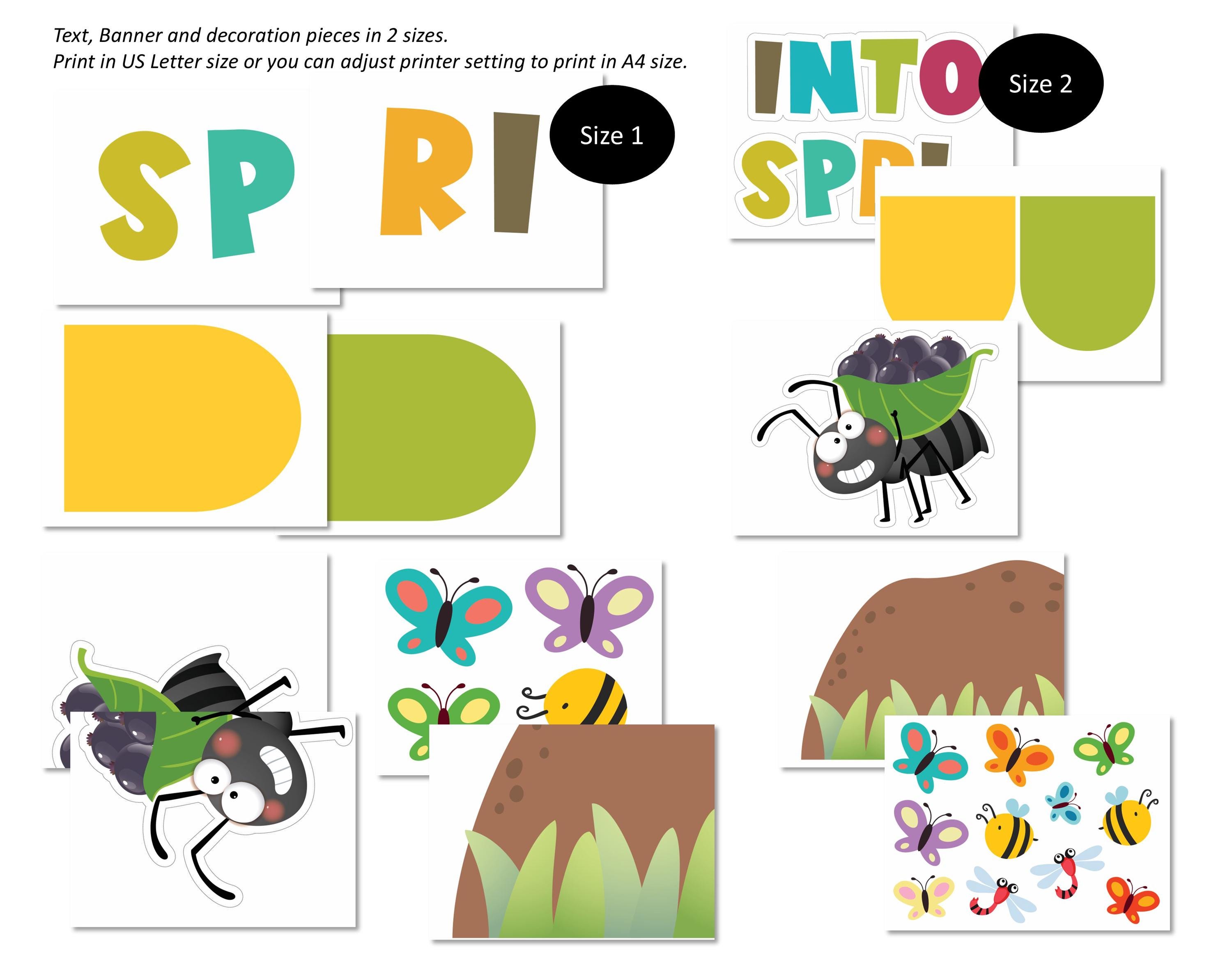 Spring Bulletin Board Kit/march Classroom Decor/kindergarten/preschool ...