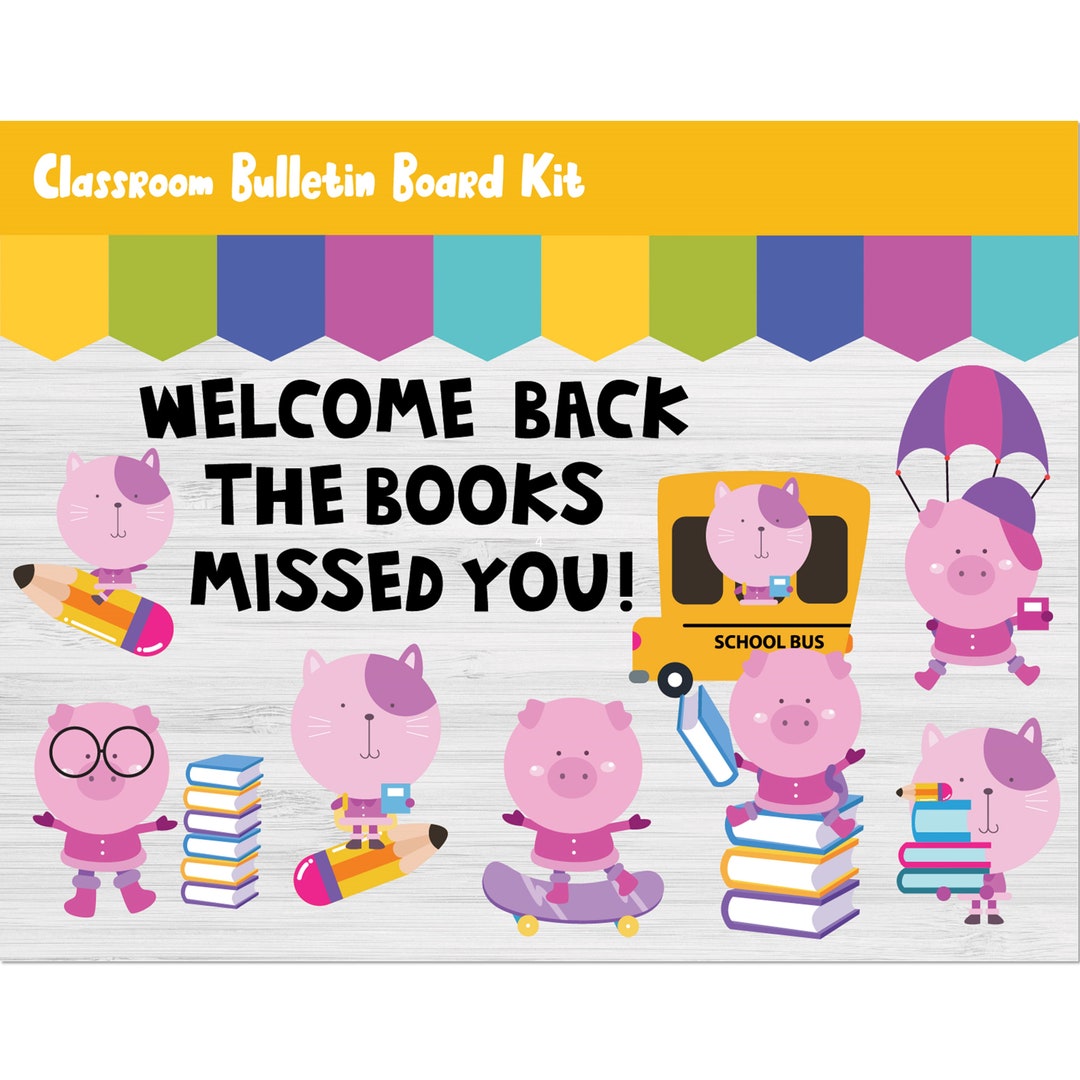 Welcome Back to School Bulletin Board Kit/kindergarten/preschool/prek ...