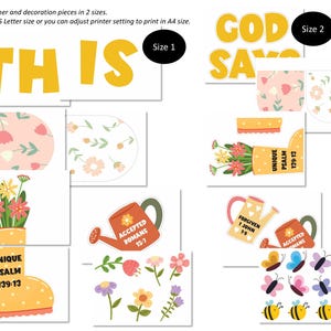 Spring Church Bulletin Board Kit/sunday School Christian Classroom ...