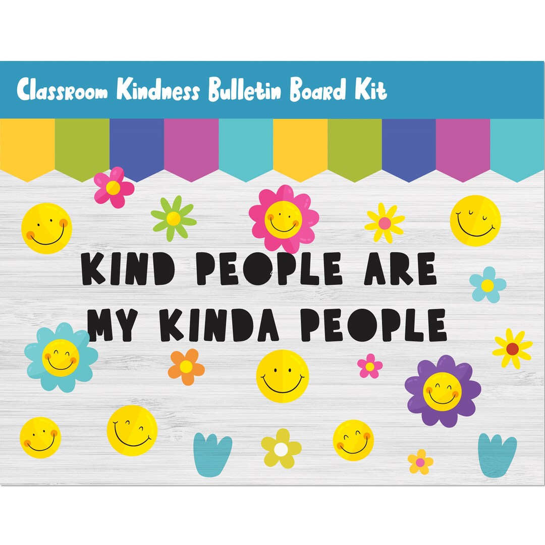 Kindness Bulletin Board Kit/set/kindergarten Wall Door Decor/preschool ...