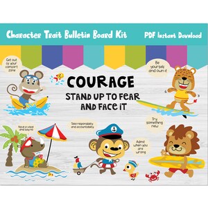 Character Traits Bulletin Board Kit/preschool Classroom Decor ...