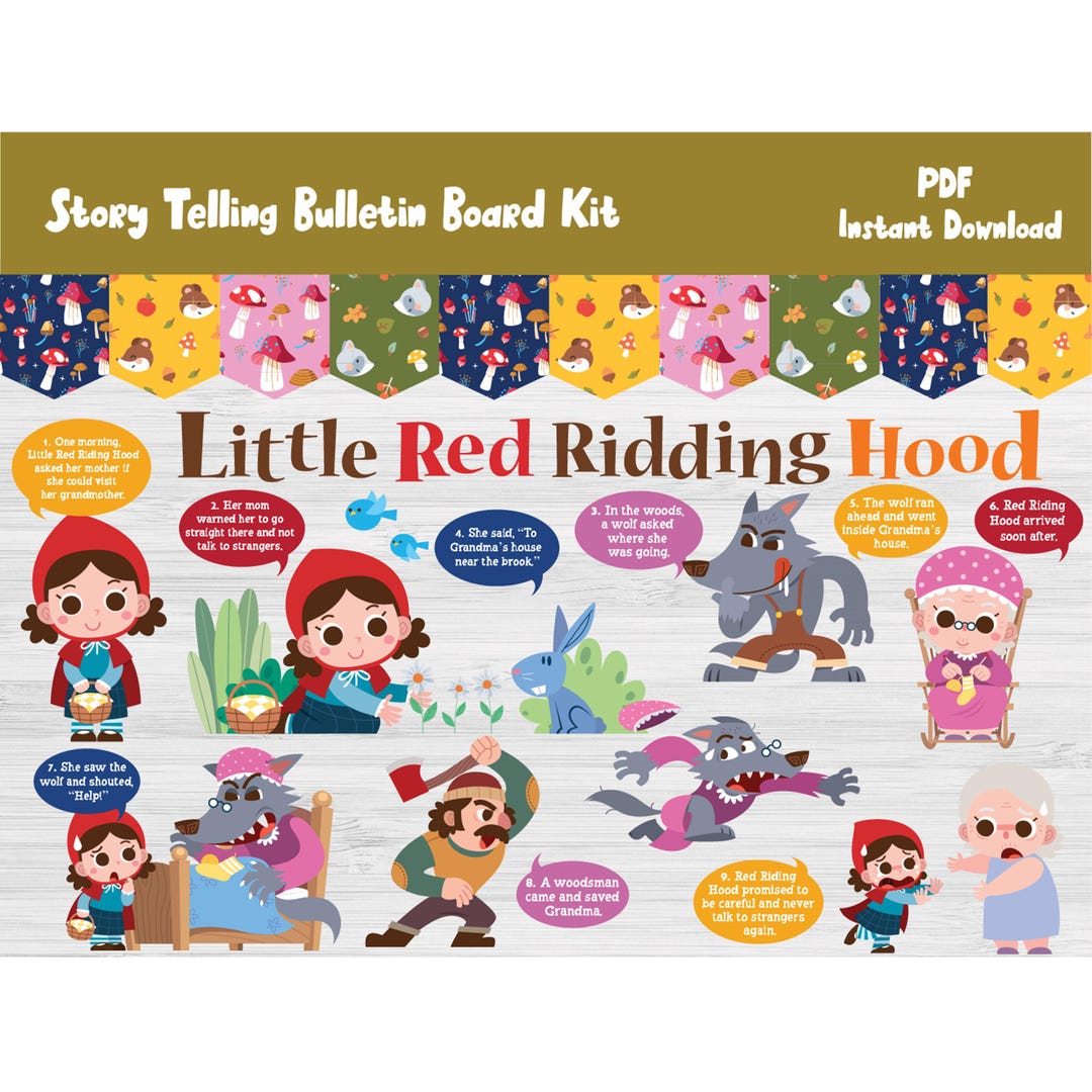 Fairy Tale Bulletin Board Kit/storybook/storytelling/reading Corner ...