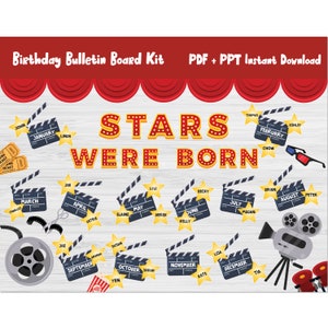 Happy Birthday Bulletin Board Kit/classroom Wall Display/decor ...