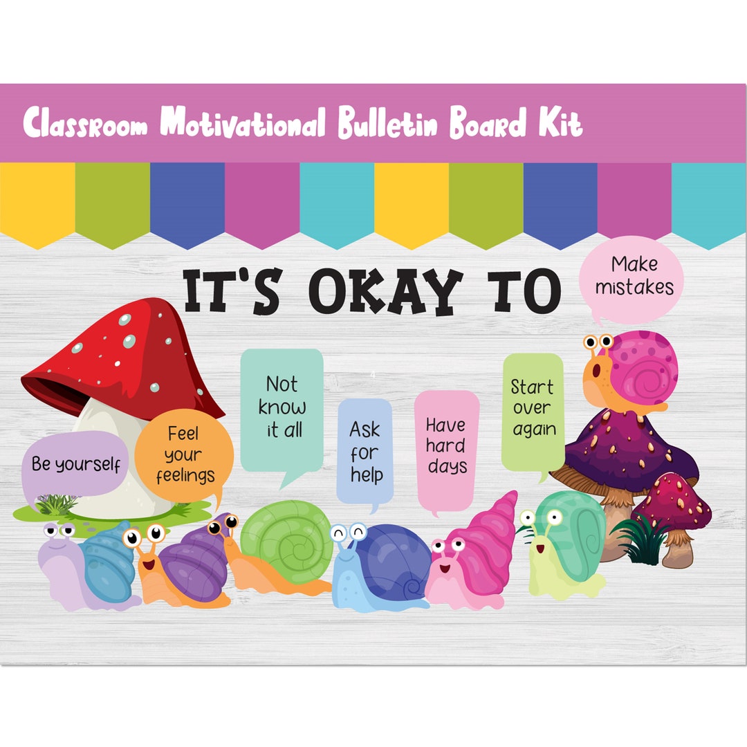 It is OK to Bulletin Board Kit/it is Okay To/growth Mindset ...