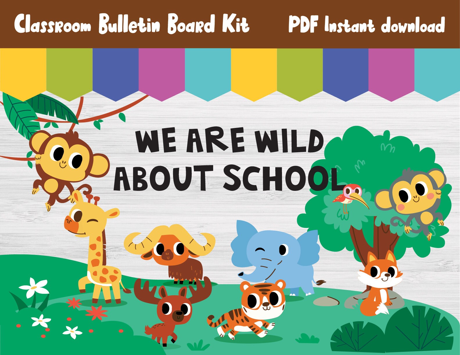 Welcome Back to School Bulletin Board Kit/kindergarten/preschool/prek ...