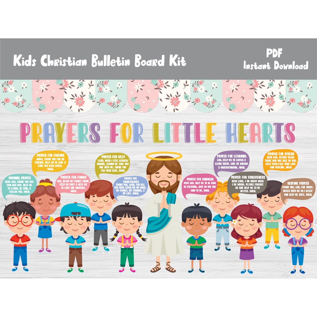 Church Christian Bulletin Board Kit/prayer Wall Door Decor/sunday ...