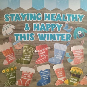 Winter Health Office Bulletin Board Kit/school Nurse/classroom Decor ...